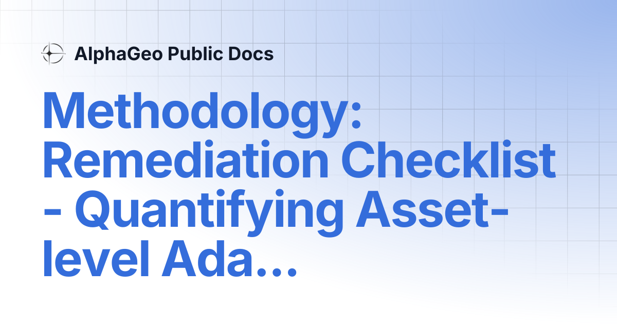 Measuring Asset Resilience | AlphaGeo Public Docs